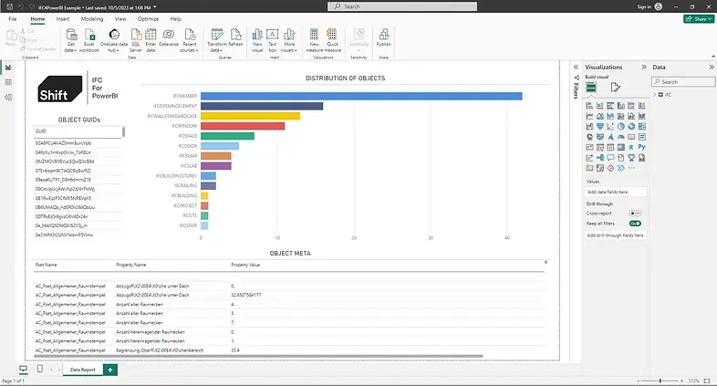 PowerBI提取IFC数据 - BimAnt