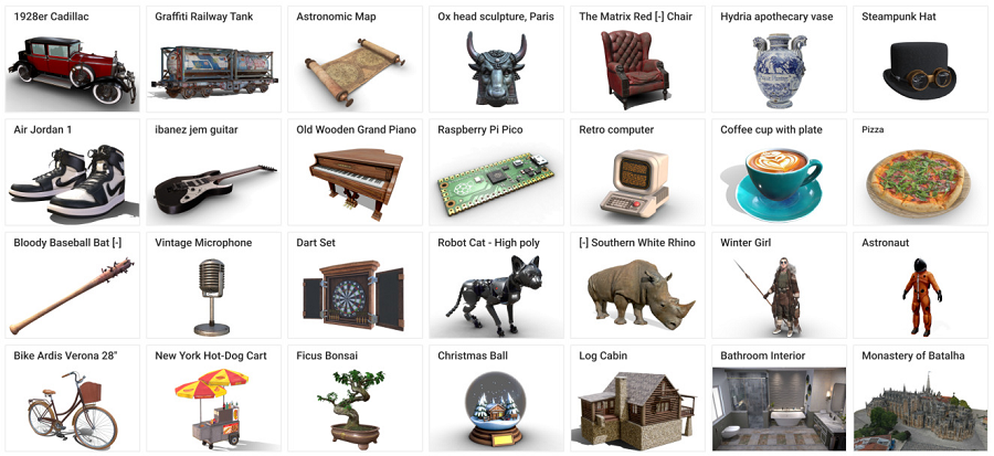 Objaverse大型3D数据集 - BimAnt