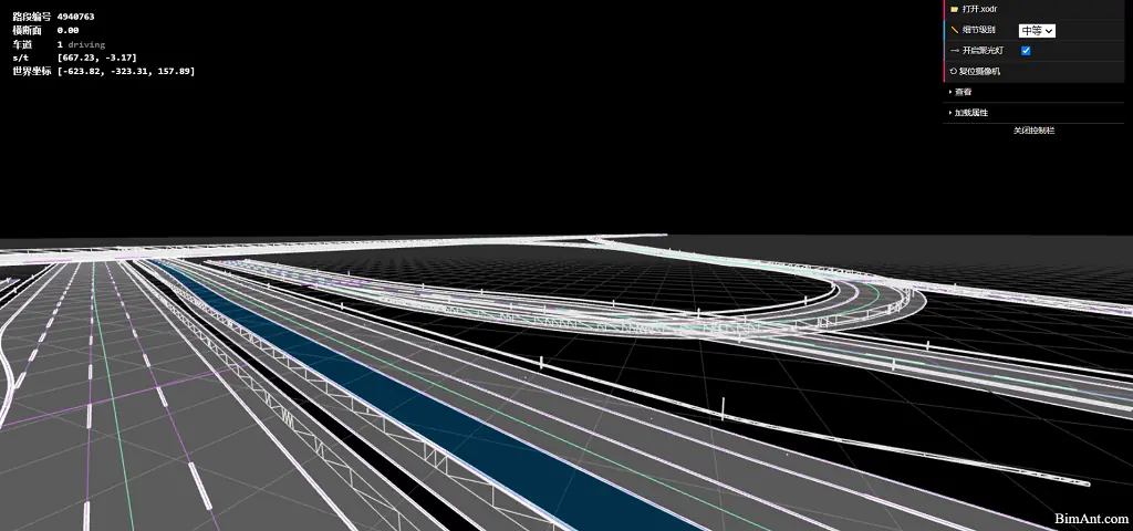 OpenDRIVE在线查看器 - BimAnt