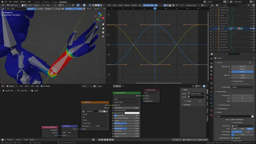 Blender动画导入threejs - BimAnt